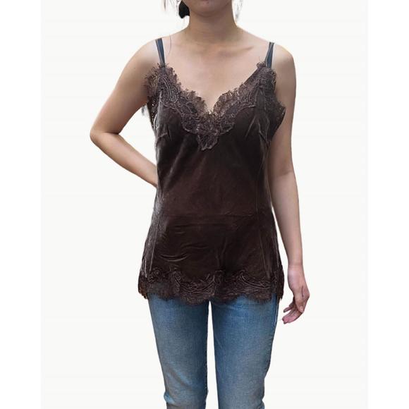 Gold Hawk | Tops | New Gold Hawk Claire Velvet Coco Cami In Fudge ...